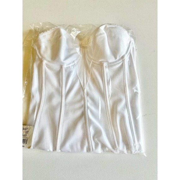 Dominique | Tops | Dominique White Torsolette Satin Corsette | Poshmark